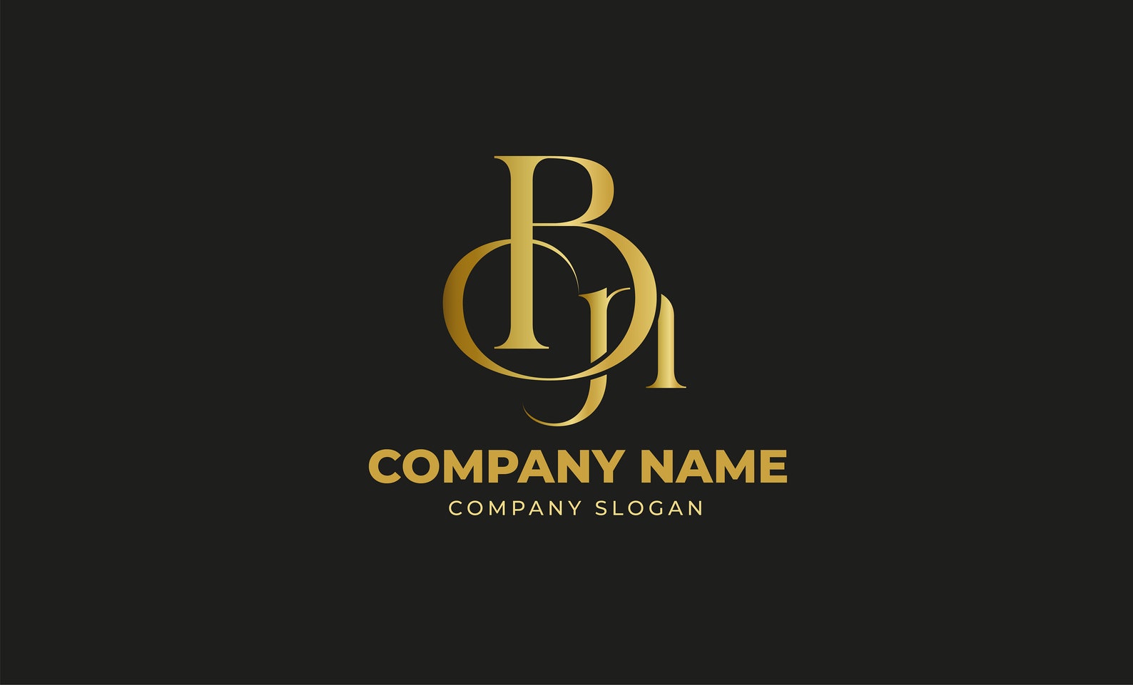 Deluxe BN Vector Logo in Gold. Instant Download. Complete Vectors. 100% ...