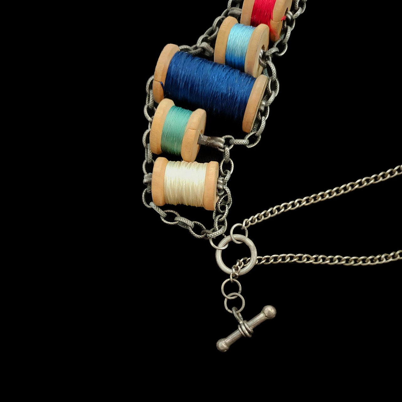 Screen Reproduction of the Mad Hatter Thread Spools Bandolier - Etsy UK