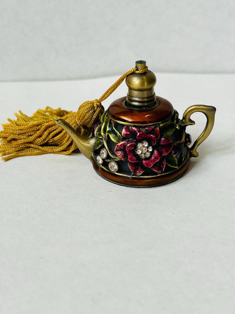 Rare Vintage Tiny Teapot Perfume Bottle - Etsy