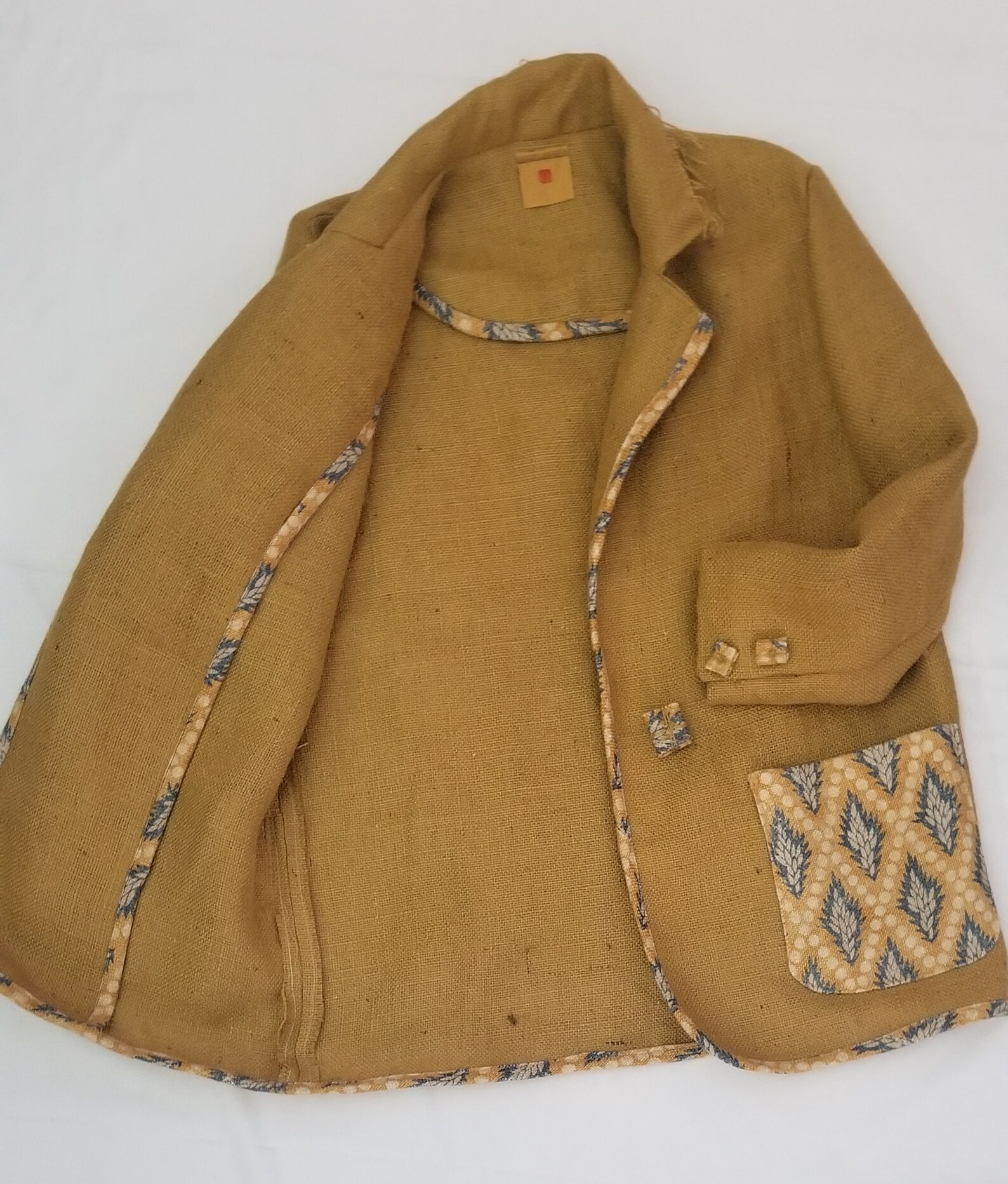 Fun Burlap Jacket - Etsy