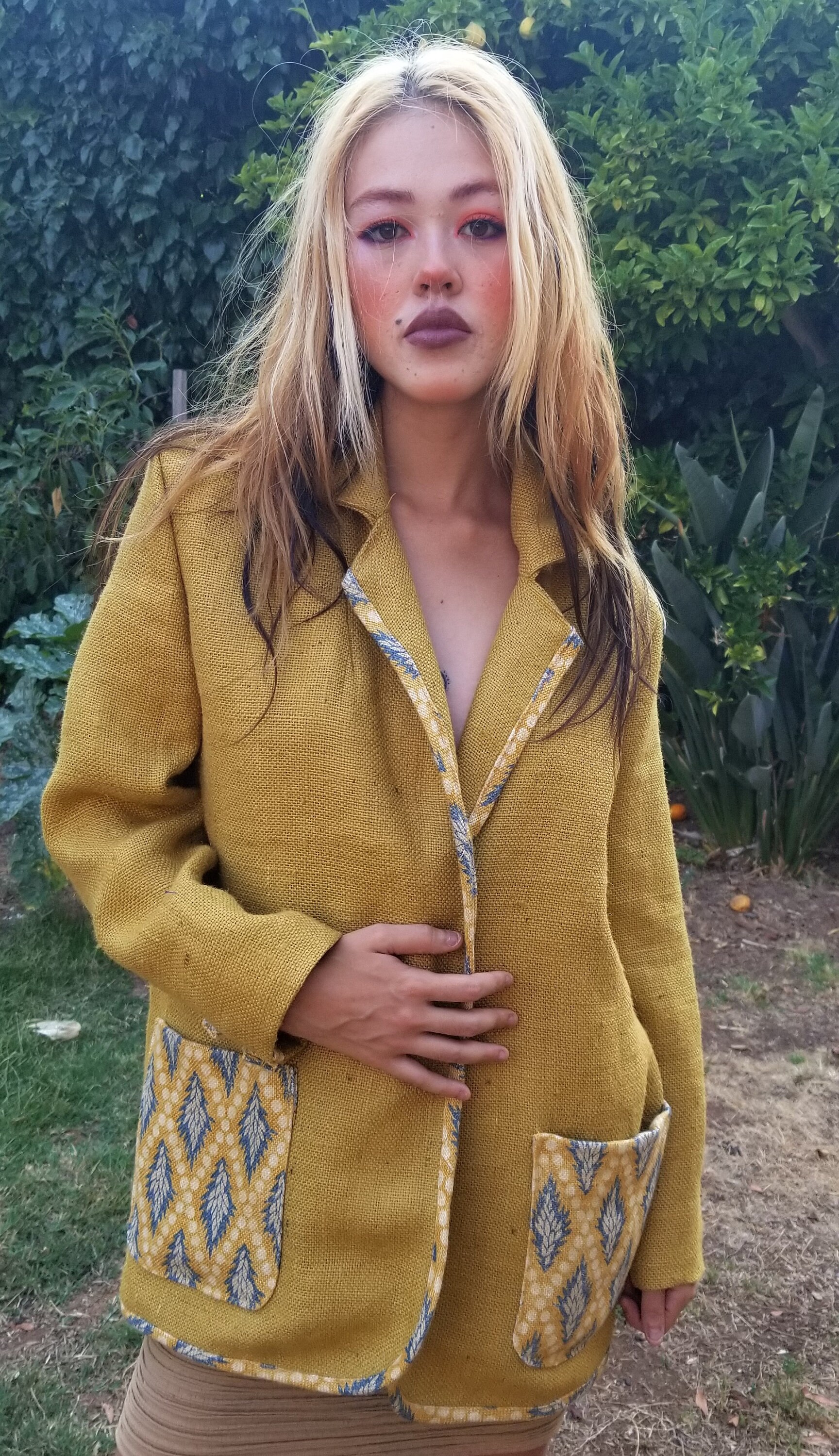 Fun Burlap Jacket - Etsy