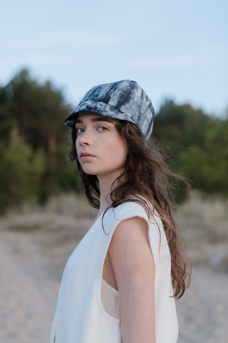 Tie-dye Linen Cap / Batik Linen Cap - Etsy