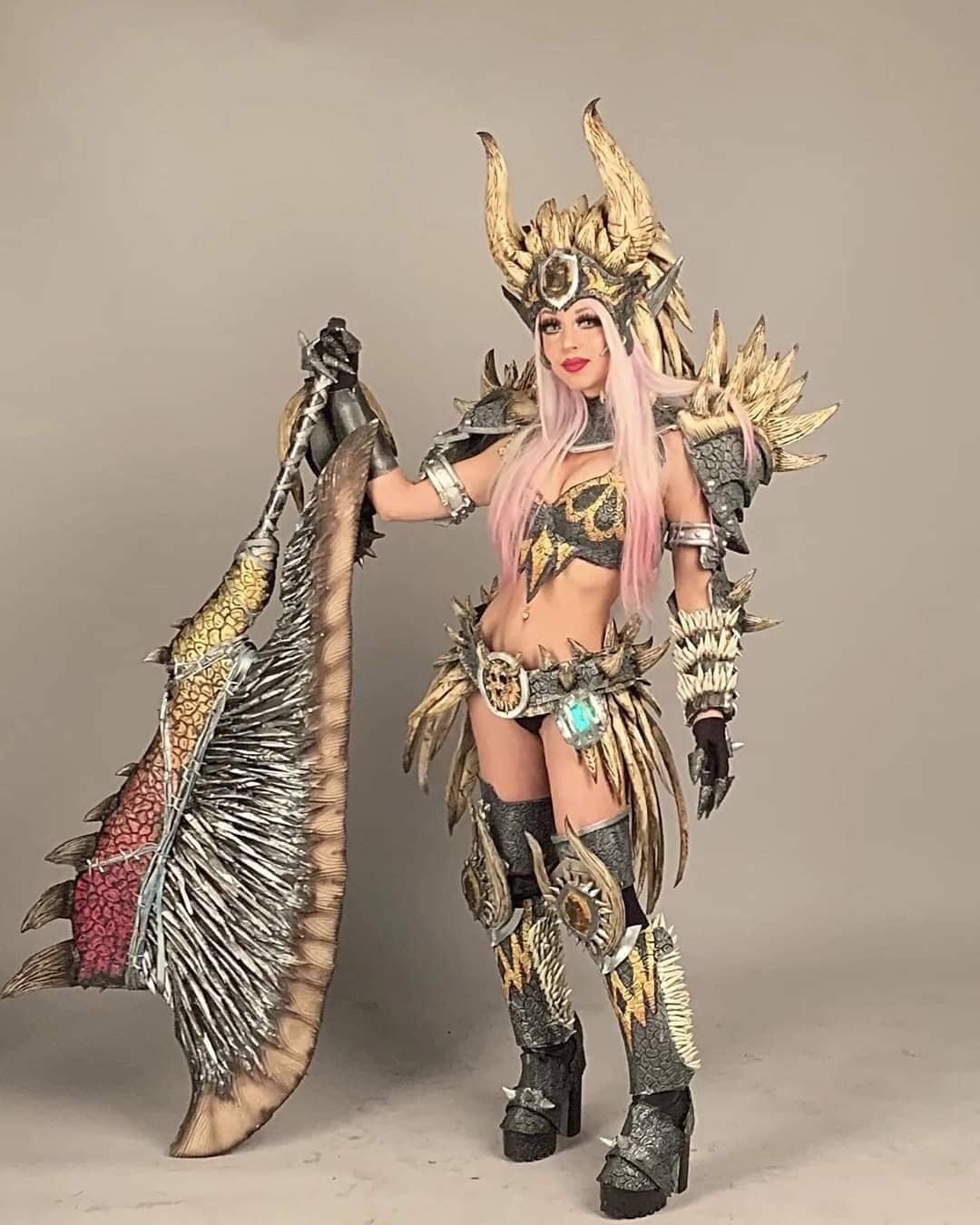 Prop Great Sword From Monster Hunter With Leds Lights Prop Great