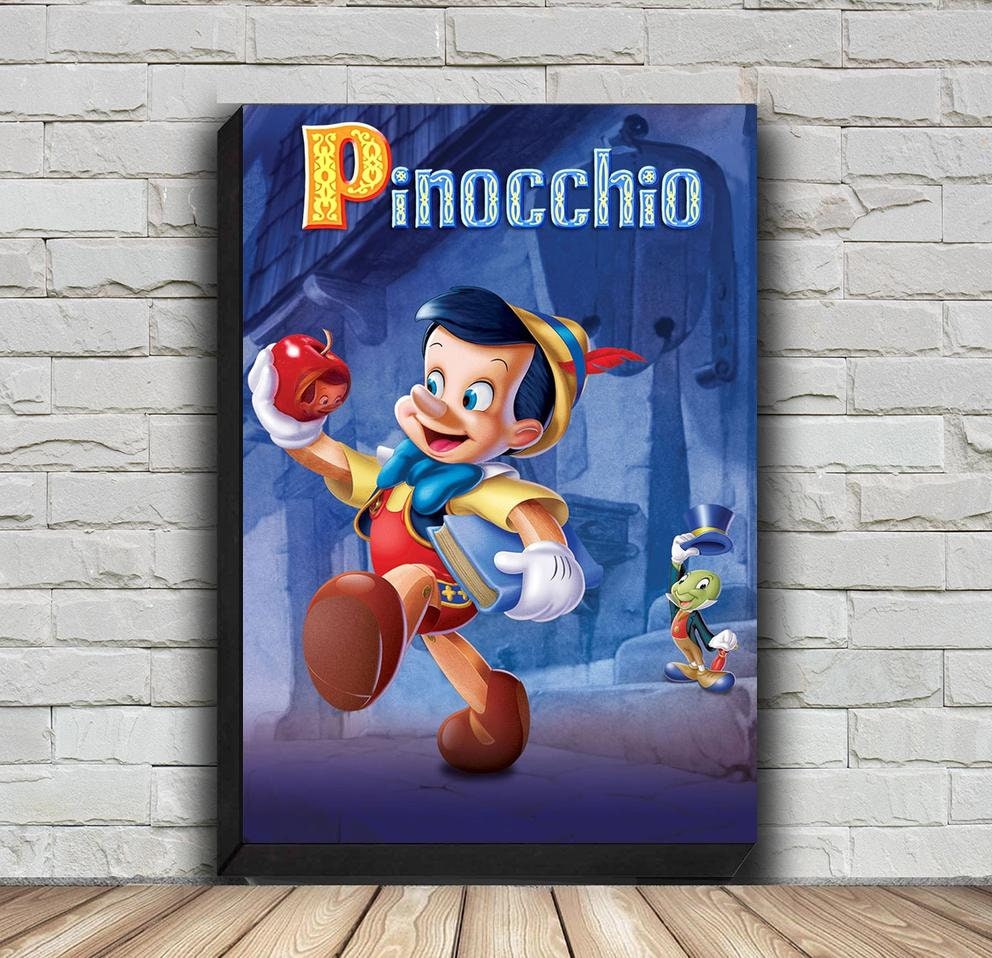 Pinocchio Movie Poster, HD Wall Art Canvas Painting for Home Decor - Etsy