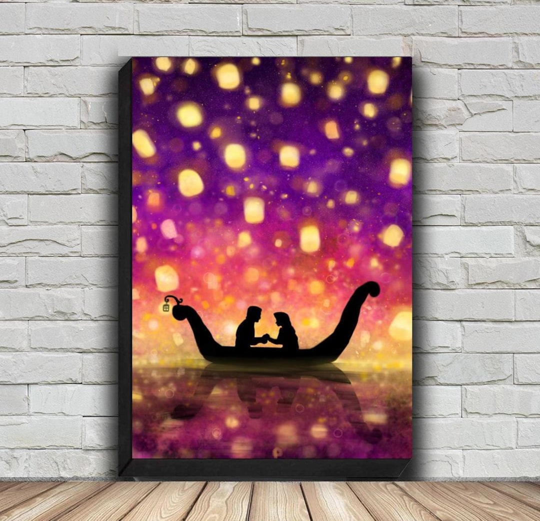 Tangled Movie Poster, HD Wall Art Canvas Painting for Home Decor - Etsy