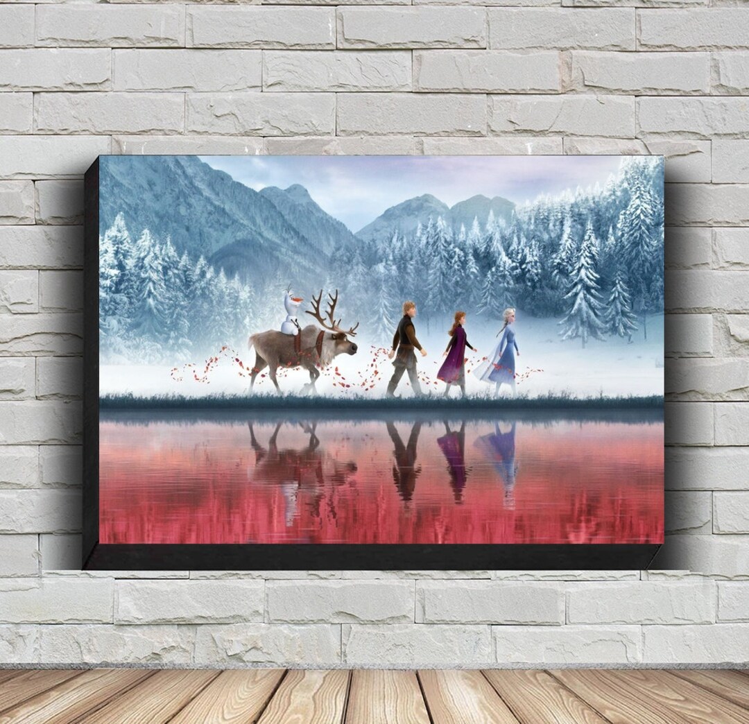 Frozen 2 Movie Poster, HD Wall Art Canvas Painting for Home Decor - Etsy