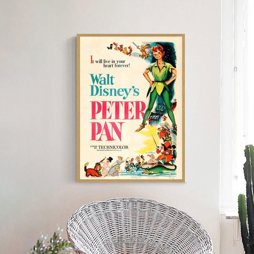 Peter Pan Movie Poster, HD Wall Art Canvas Painting for Home Decor - Etsy