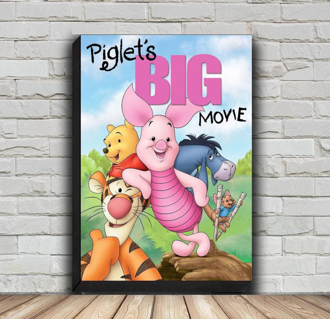 Piglet's Big Movie Poster, HD Wall Art Canvas Painting for Home Decor ...