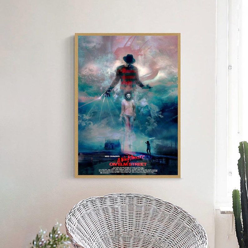 A Nightmare on Elm Street Movie Poster, HD Wall Art Canvas Painting for ...