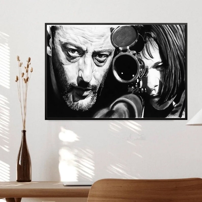 Leon the Professional Movie Poster, HD Wall Art Canvas Painting for ...