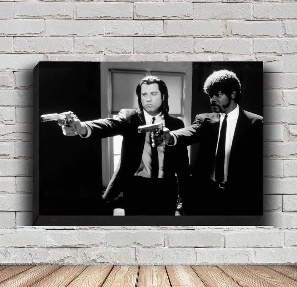 Pulp Fiction Movie Poster, HD Wall Art Canvas Painting for Home Decor ...