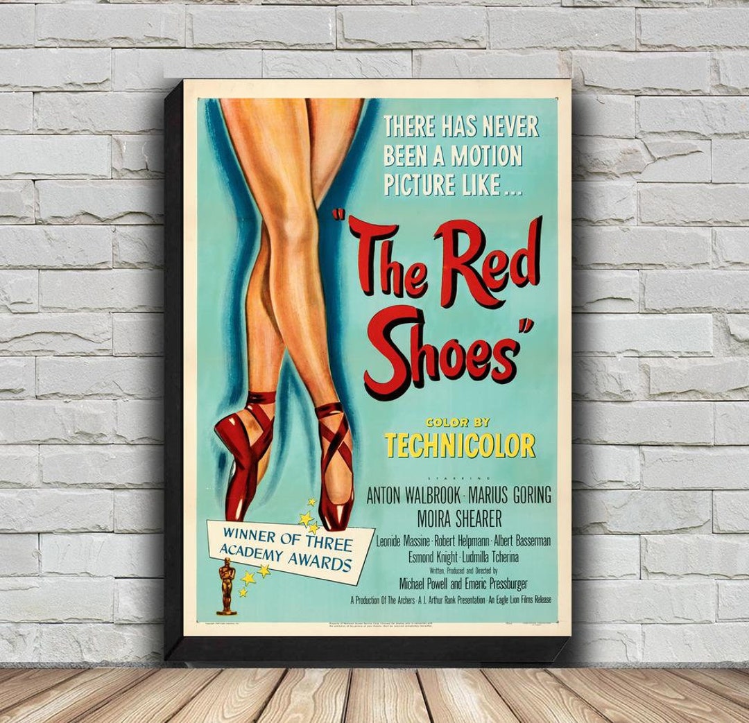 The Red Shoes Movie Poster, HD Wall Art Canvas Painting for Home Decor ...