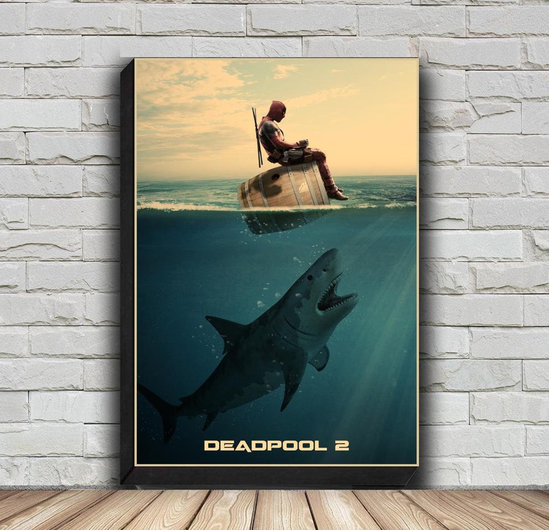 Superhero Deadpool Movie Poster, HD Wall Art Canvas Painting for Home ...