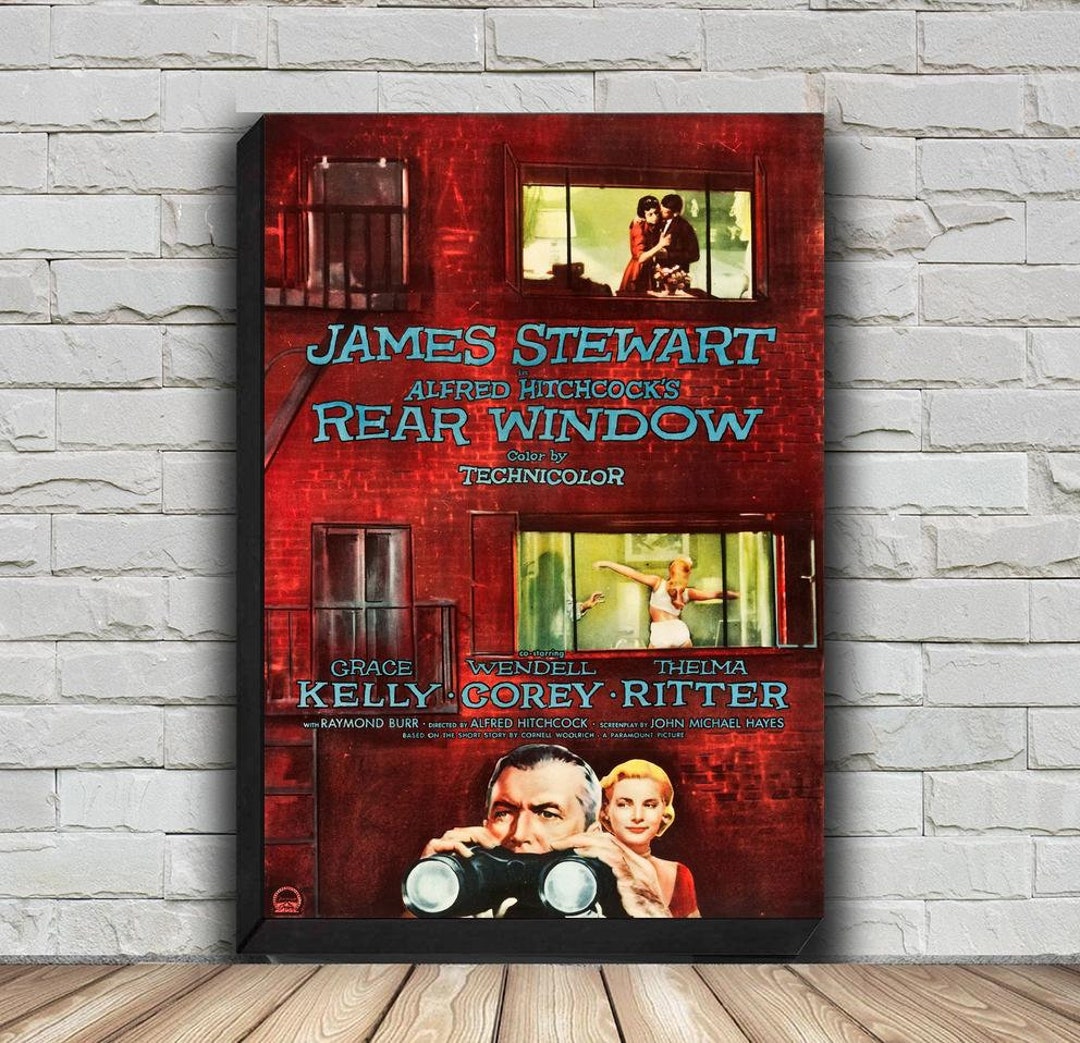 Rear Window Movie Poster, HD Wall Art Canvas Painting for Home Decor ...