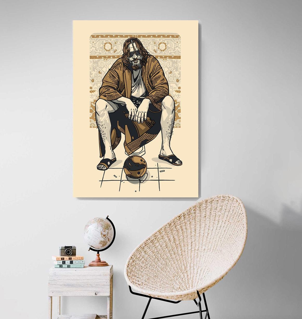 The Big Lebowski Movie Poster, HD Wall Art Canvas Painting for Home ...