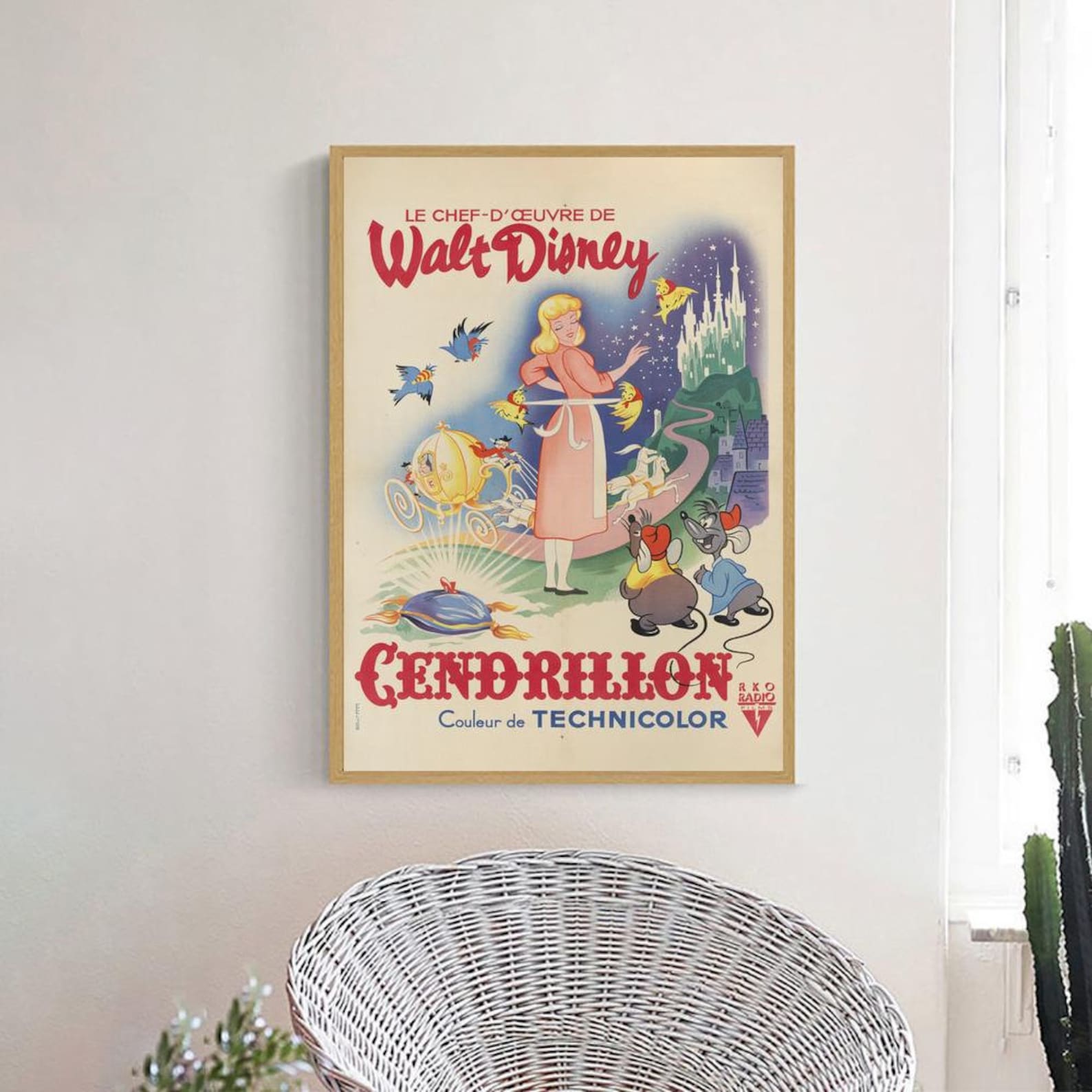 Cendrillon Movie Poster, HD Wall Art Canvas Painting for Home Decor - Etsy