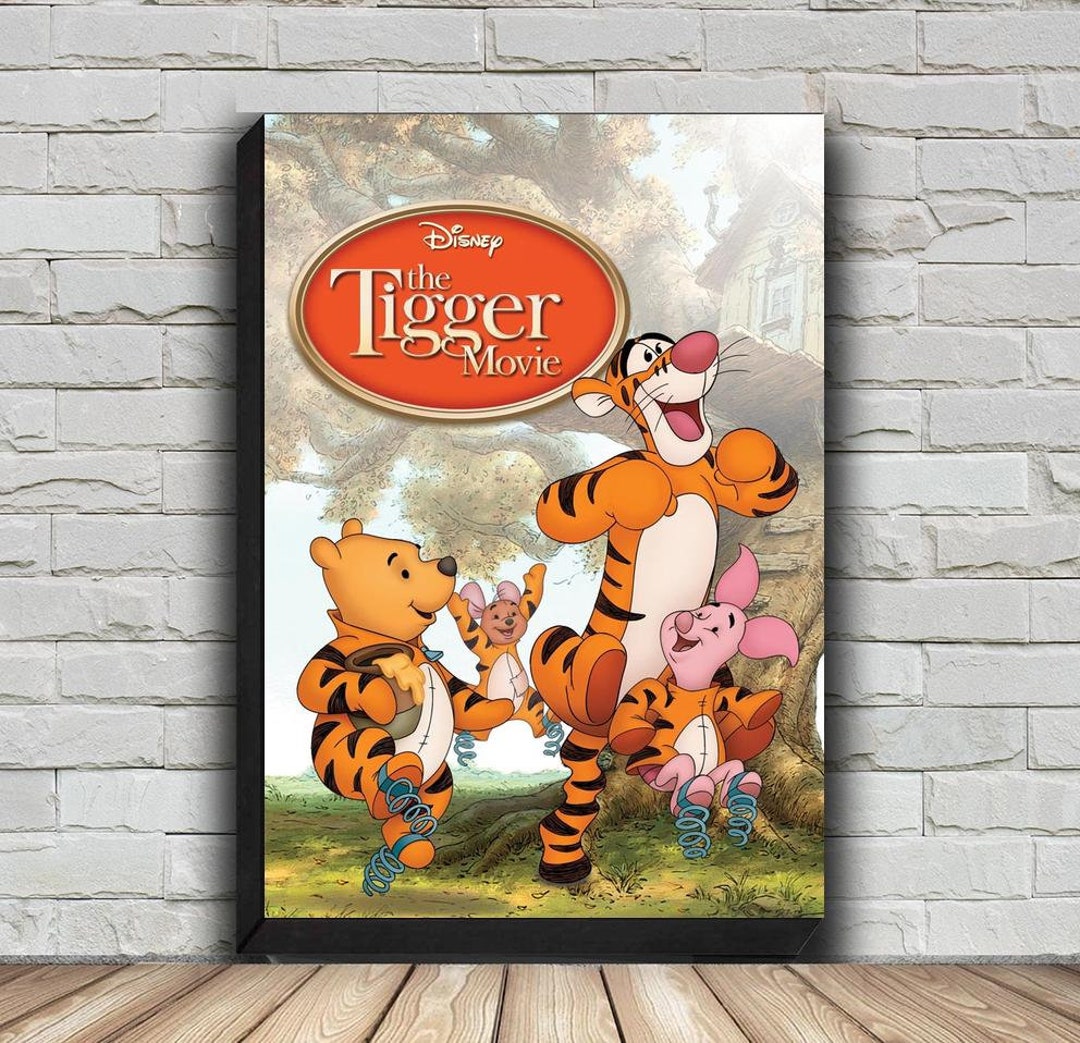 The Tigger Movie Poster, HD Wall Art Canvas Painting for Home Decor - Etsy