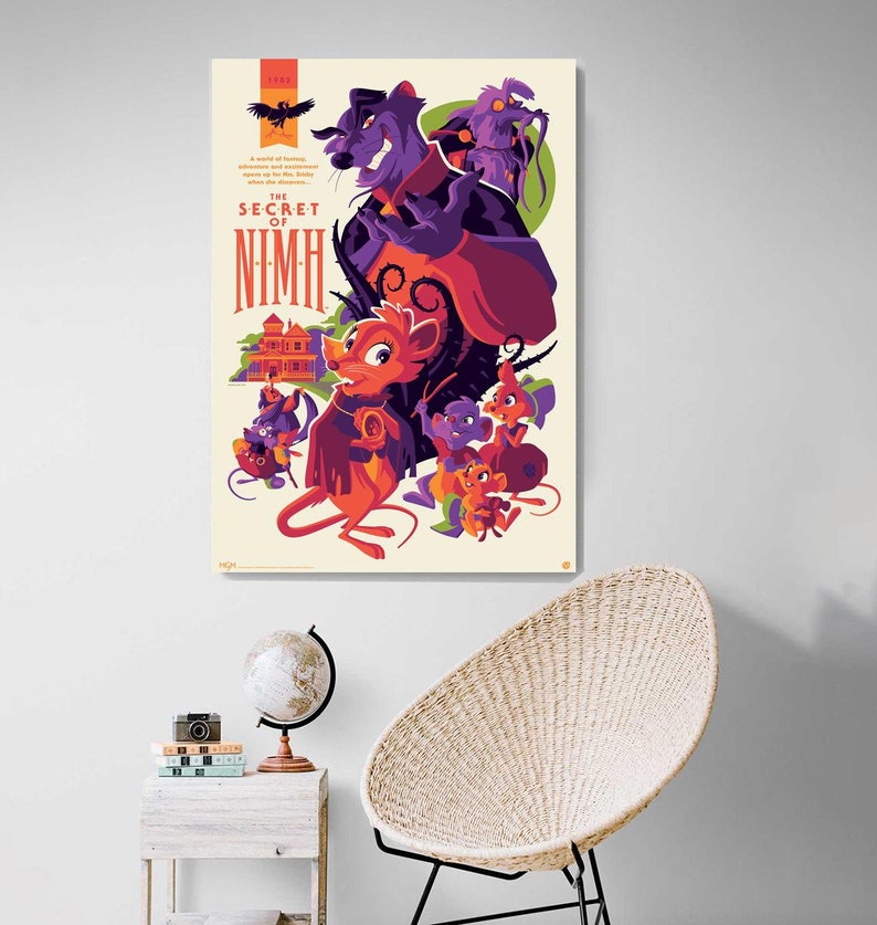 The Secret of Nimh Movie Poster, HD Wall Art Canvas Painting for Home ...