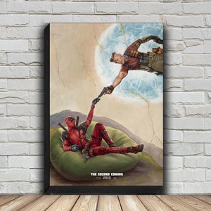 Superhero Deadpool Movie Poster, HD Wall Art Canvas Painting for Home ...