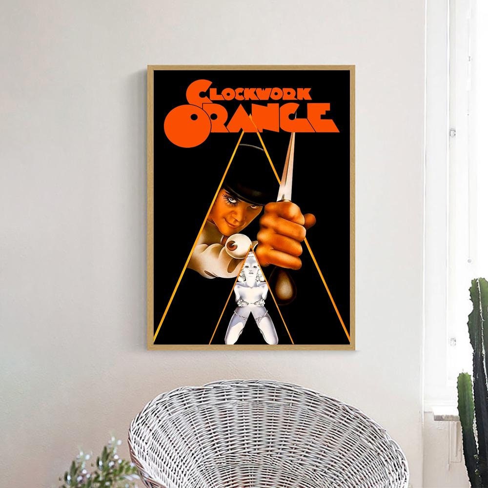 A Clockwork Orange Movie Poster, HD Wall Art Canvas Painting for Home ...