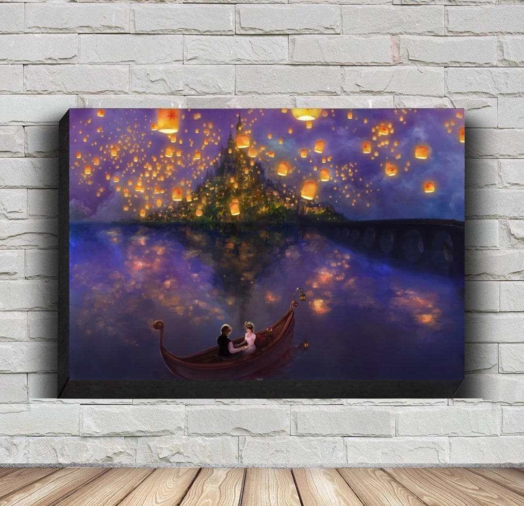 Tangled Movie Poster, HD Wall Art Canvas Painting for Home Decor - Etsy