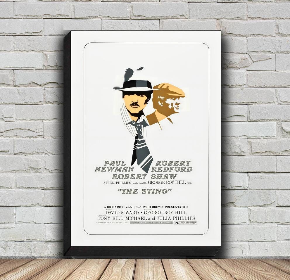The Sting Movie Poster, HD Wall Art Canvas Painting for Home Decor - Etsy
