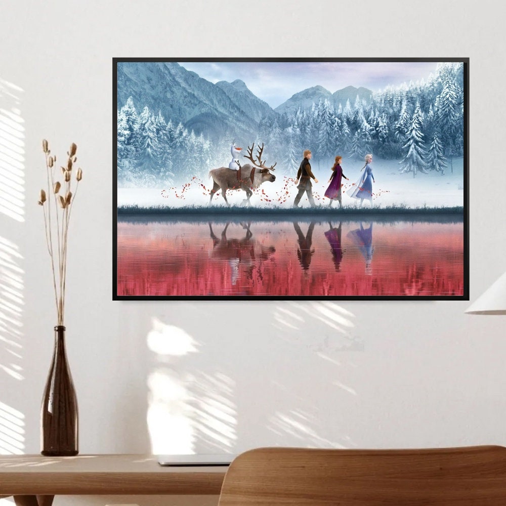 Frozen 2 Movie Poster, HD Wall Art Canvas Painting for Home Decor - Etsy