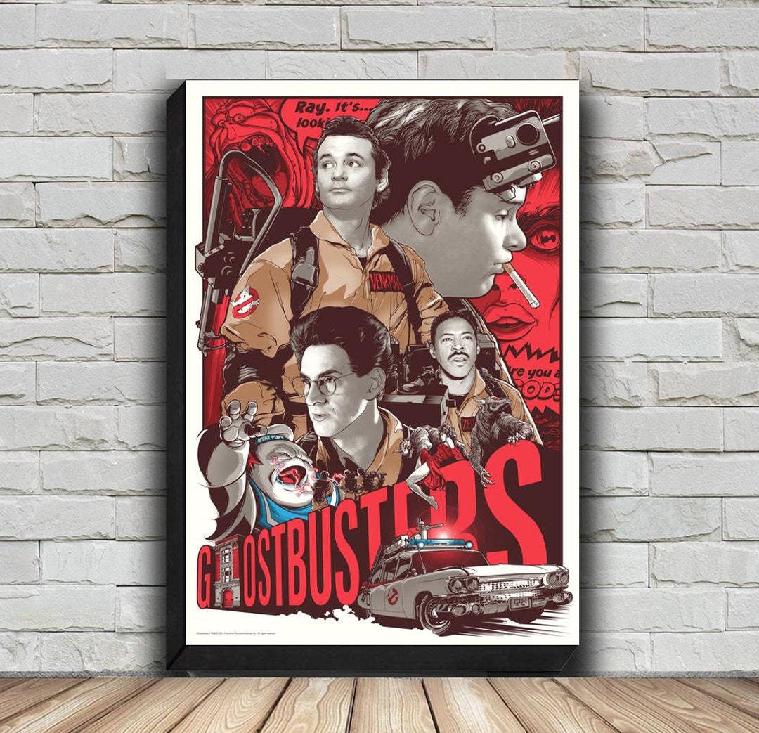 Ghostbusters Movie Poster, HD Wall Art Canvas Painting for Home Decor ...