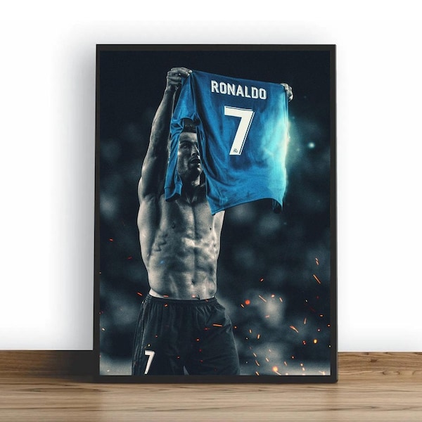 Cristiano Ronaldo Poster Frame - Etsy
