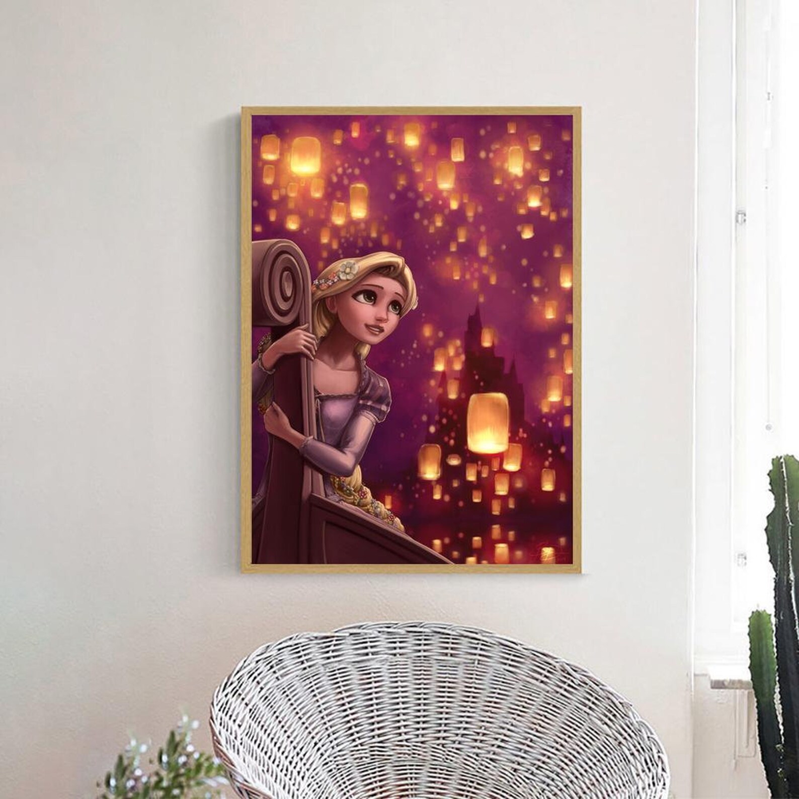 Tangled Movie Poster, HD Wall Art Canvas Painting for Home Decor - Etsy
