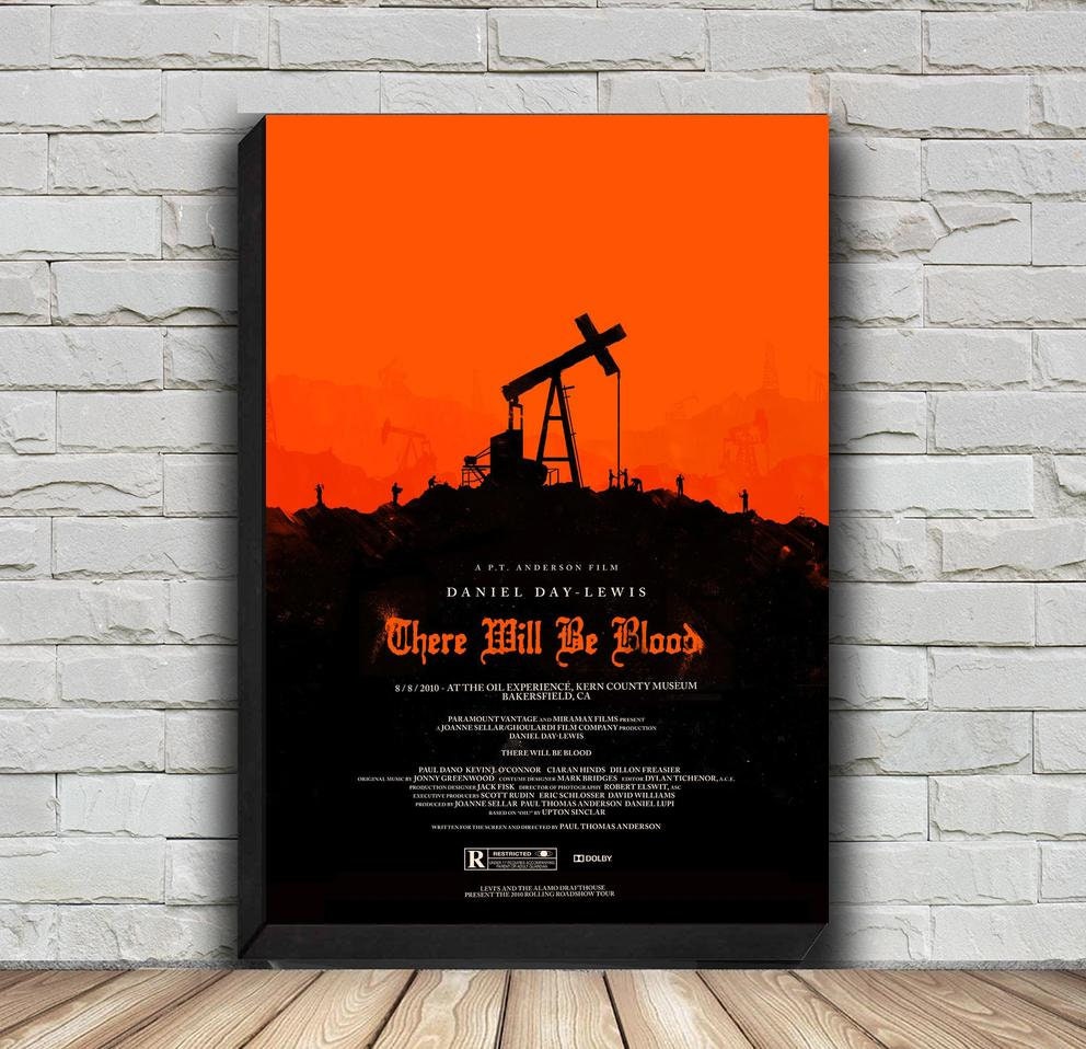 There Will Be Blood Movie Poster, HD Wall Art Canvas Painting for Home ...