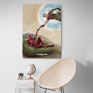 Superhero Deadpool Movie Poster, HD Wall Art Canvas Painting for Home ...