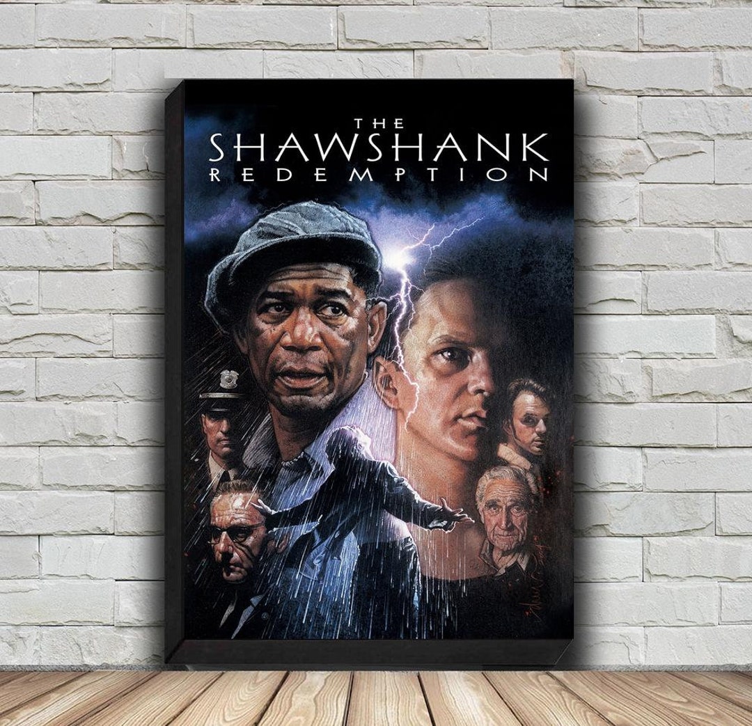 The Shawshank Redemption Movie Poster, HD Wall Art Canvas Painting for ...