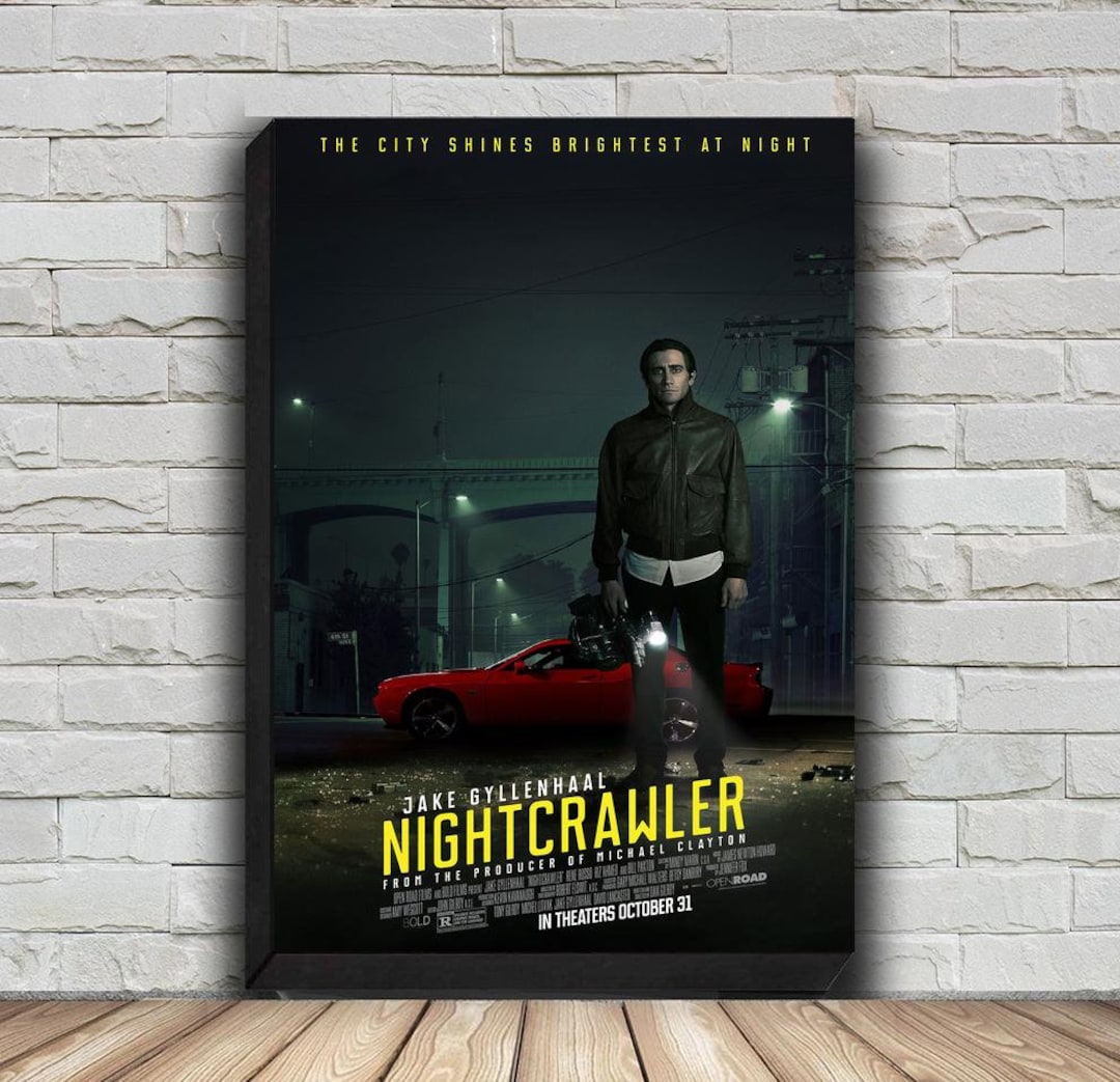 Nightcrawler Movie Poster, HD Wall Art Canvas Painting for Home Decor ...