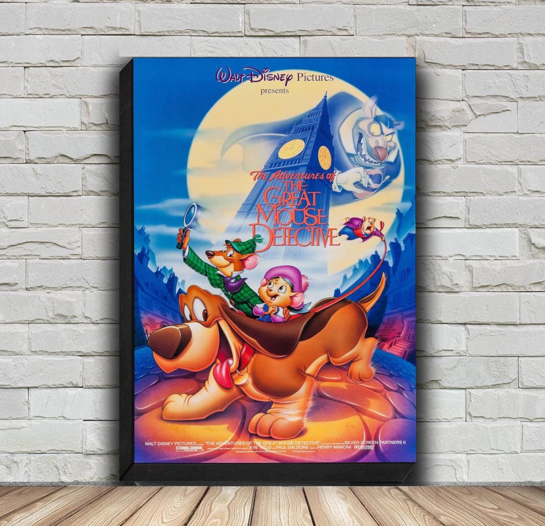 The Great Mouse Detective Movie Poster, HD Wall Art Canvas Painting for ...