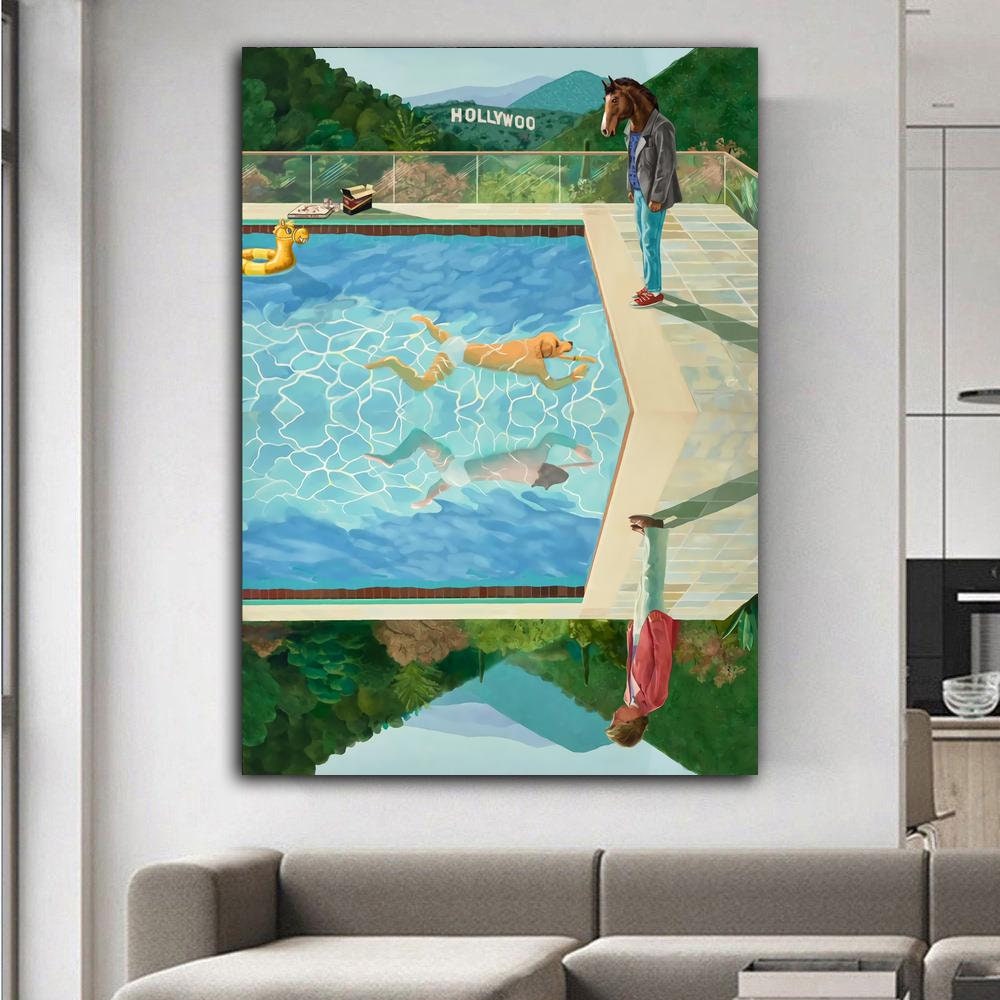 Bojack Horseman Movie Poster, HD Wall Art Canvas Painting for Home Decor, No Frame - Etsy
