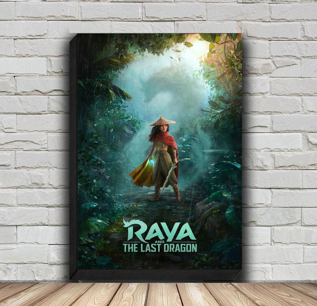 Raya and the Last Dragon Movie Poster, HD Wall Art Canvas Painting for ...