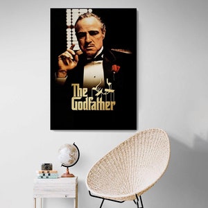 The Godfather Movie Poster, HD Wall Art Canvas Painting for Home Decor ...