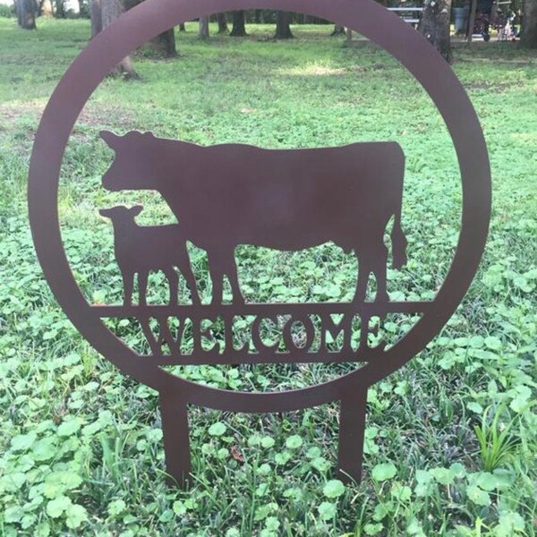 Cow Sign - Etsy