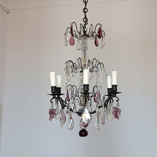 Antique Crystal Chandelier - Etsy