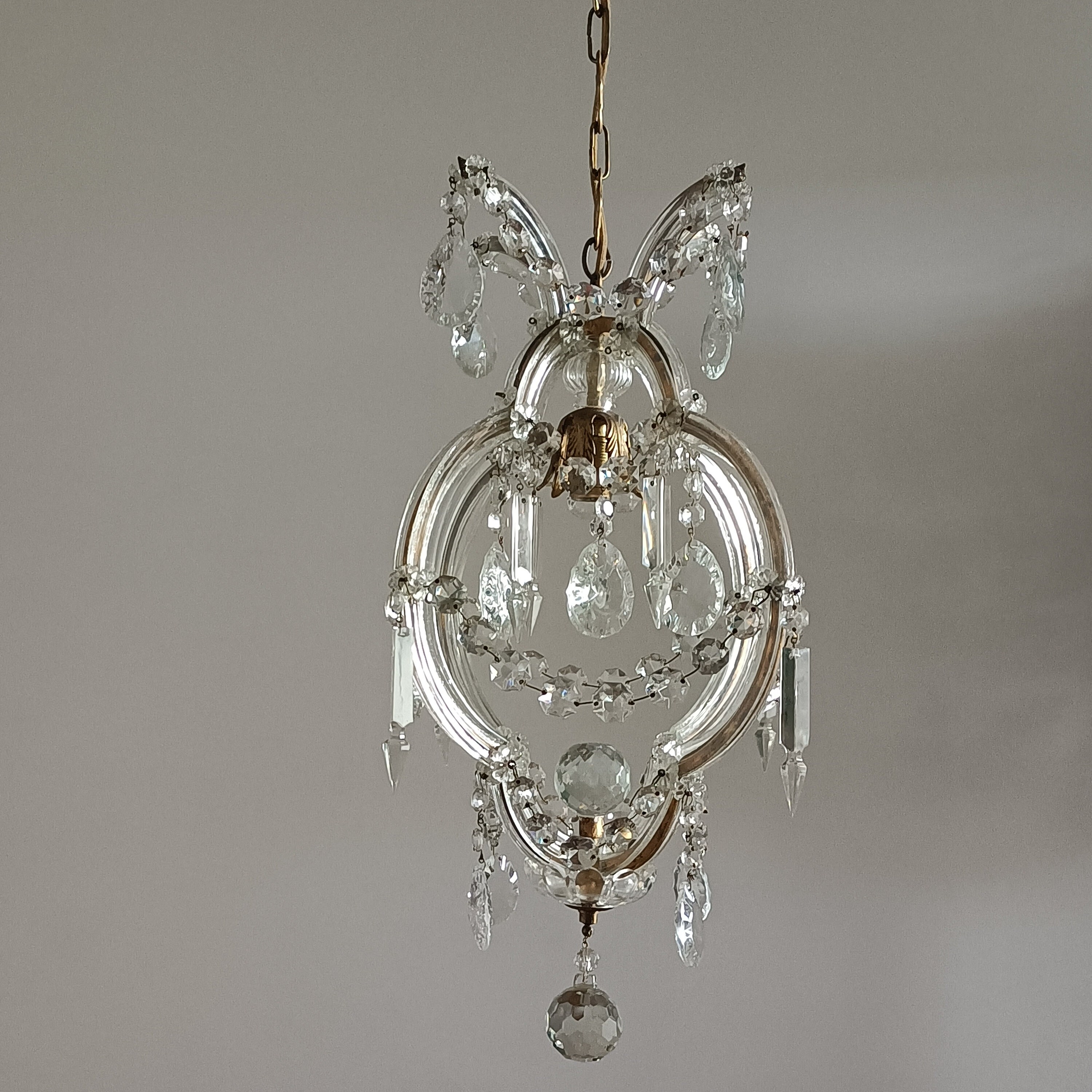 Maria Therese Crystal Lantern Chandelier - Etsy