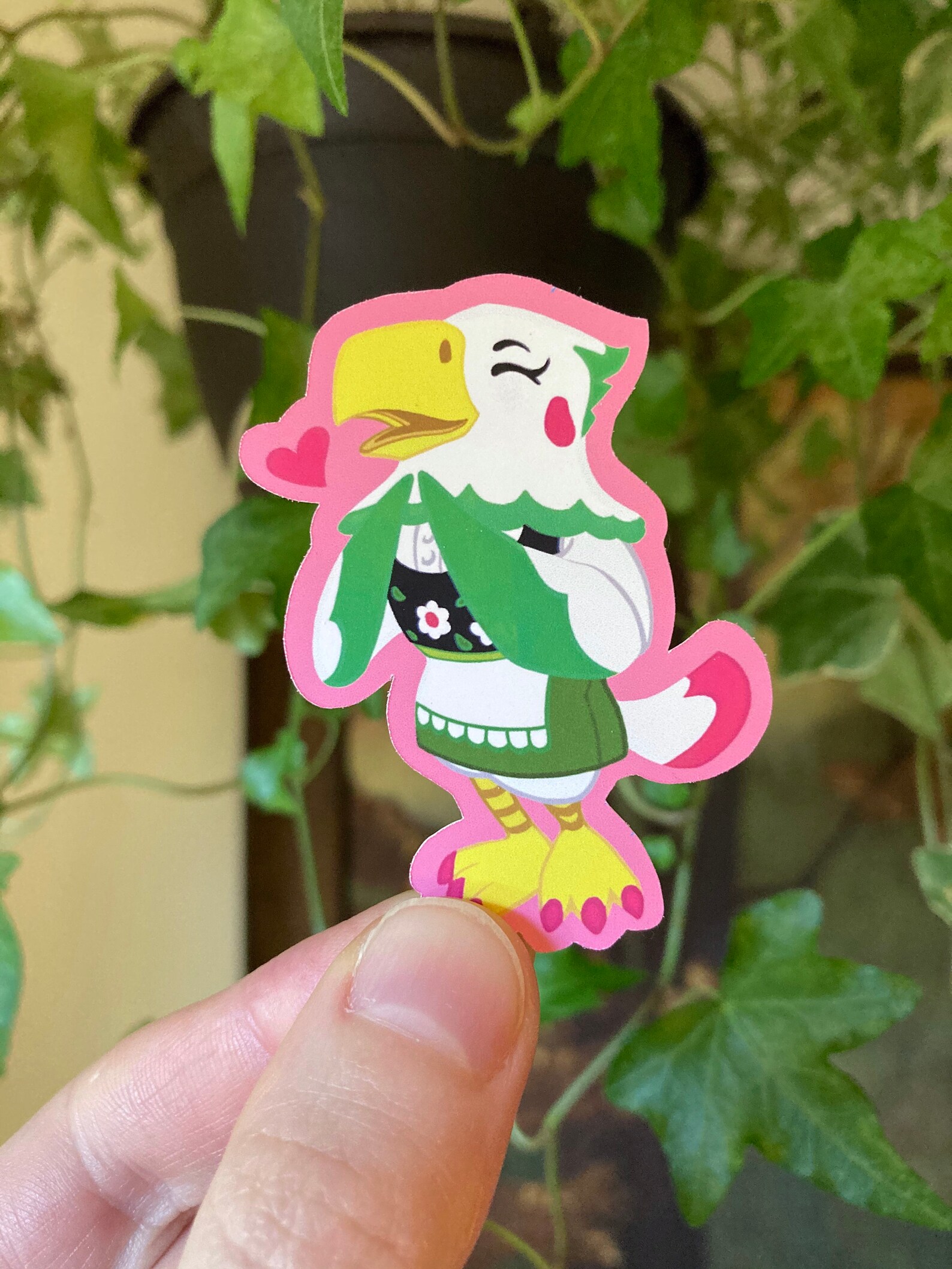Celia Animal Crossing Waterproof Matte Sticker Laptop Sticker, Decal ...