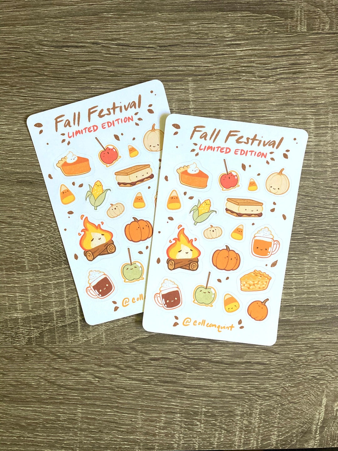 Cute Fall Festival Cozy Autumn Planner/diary/journal Sticker Sheet ...