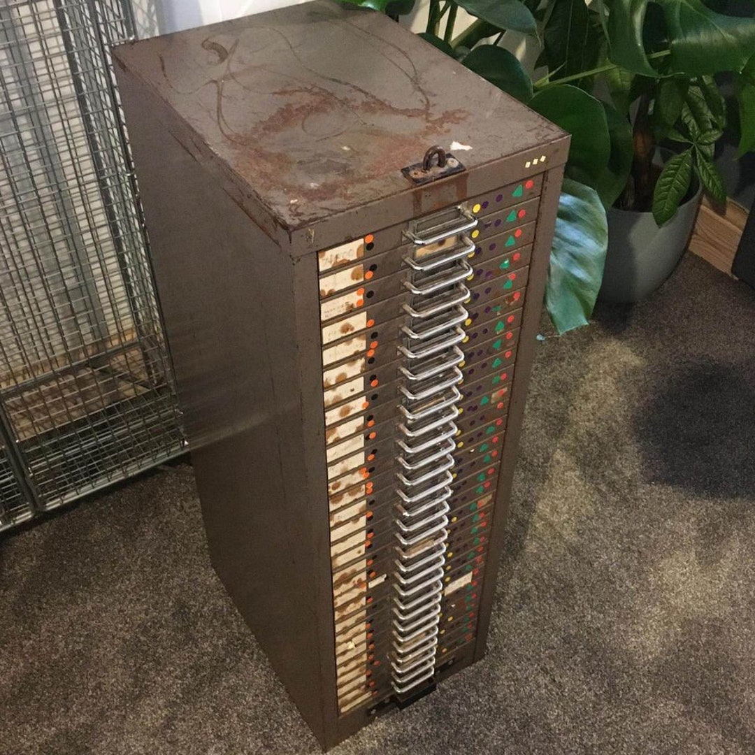 Unique Vintage Industrial Workshop Drawers - Etsy