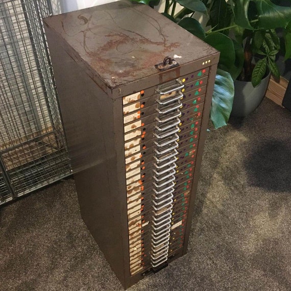 Unique Vintage Industrial Workshop Drawers | Etsy