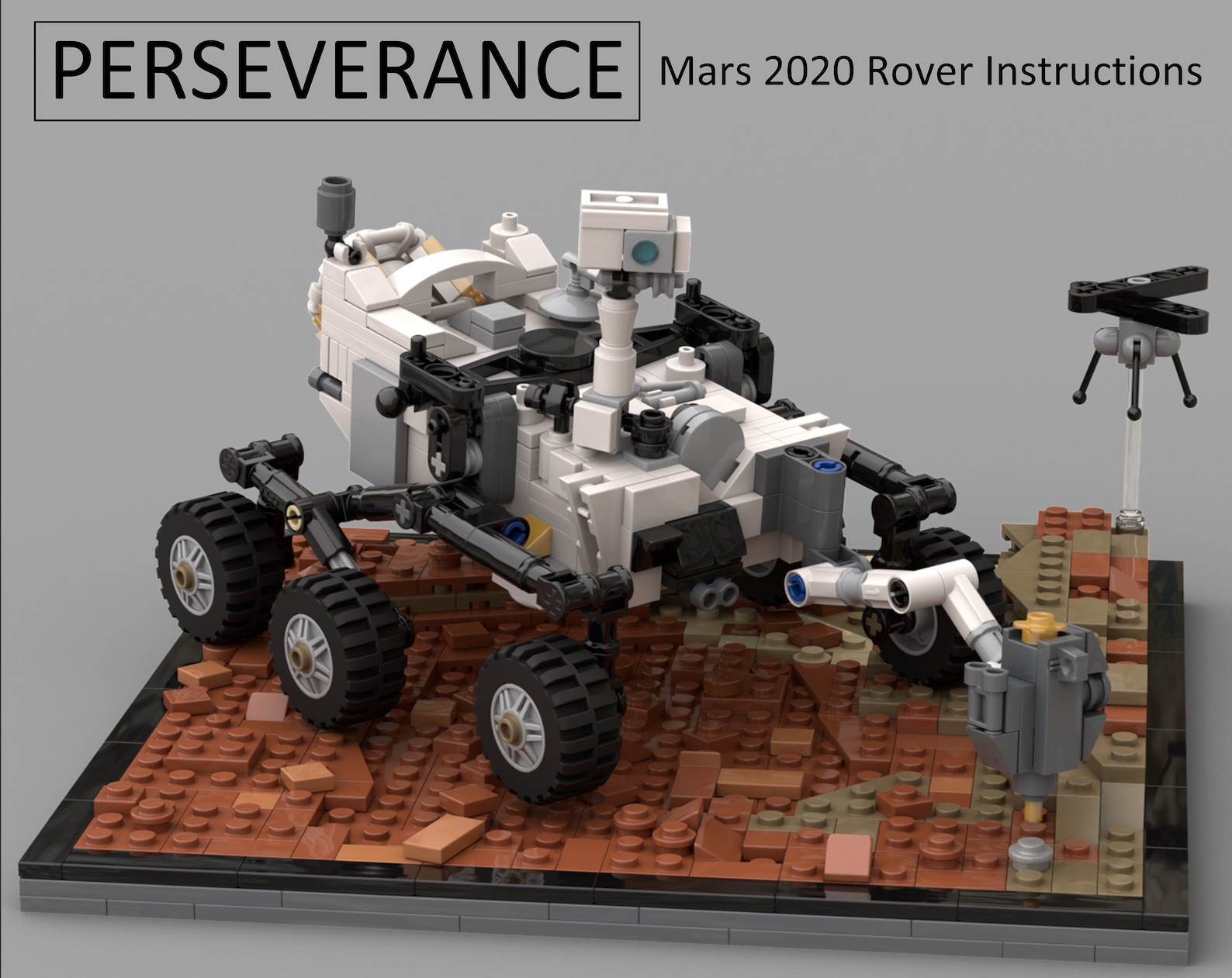 Perseverance Mars Rover Model Instructions with Display Stand | Etsy