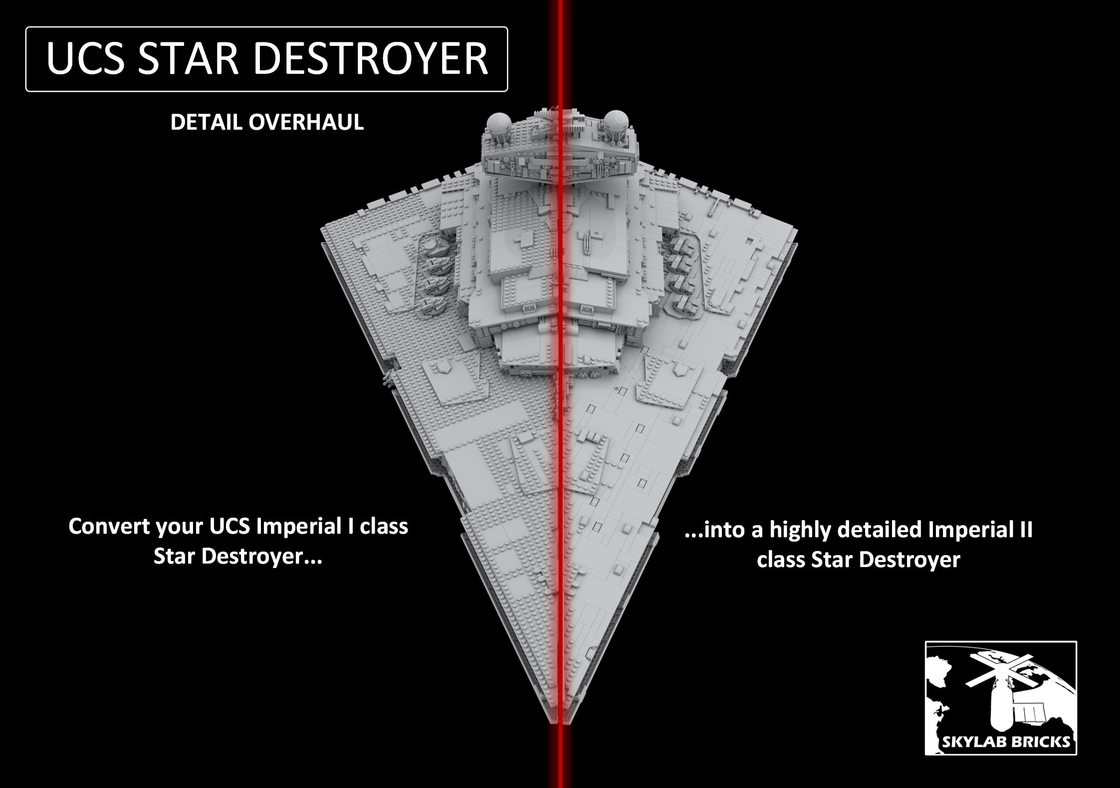 Conversion Instructions for UCS Imperial I Class Star Destroyer to ...