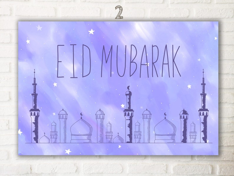 Islamic Postcard Ramadan Set Cute Hijab Cartoon Postcard | Etsy