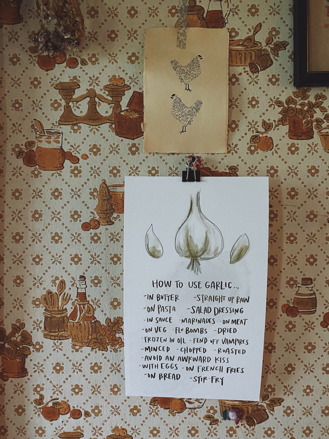 How to Use Garlic - Print - Etsy