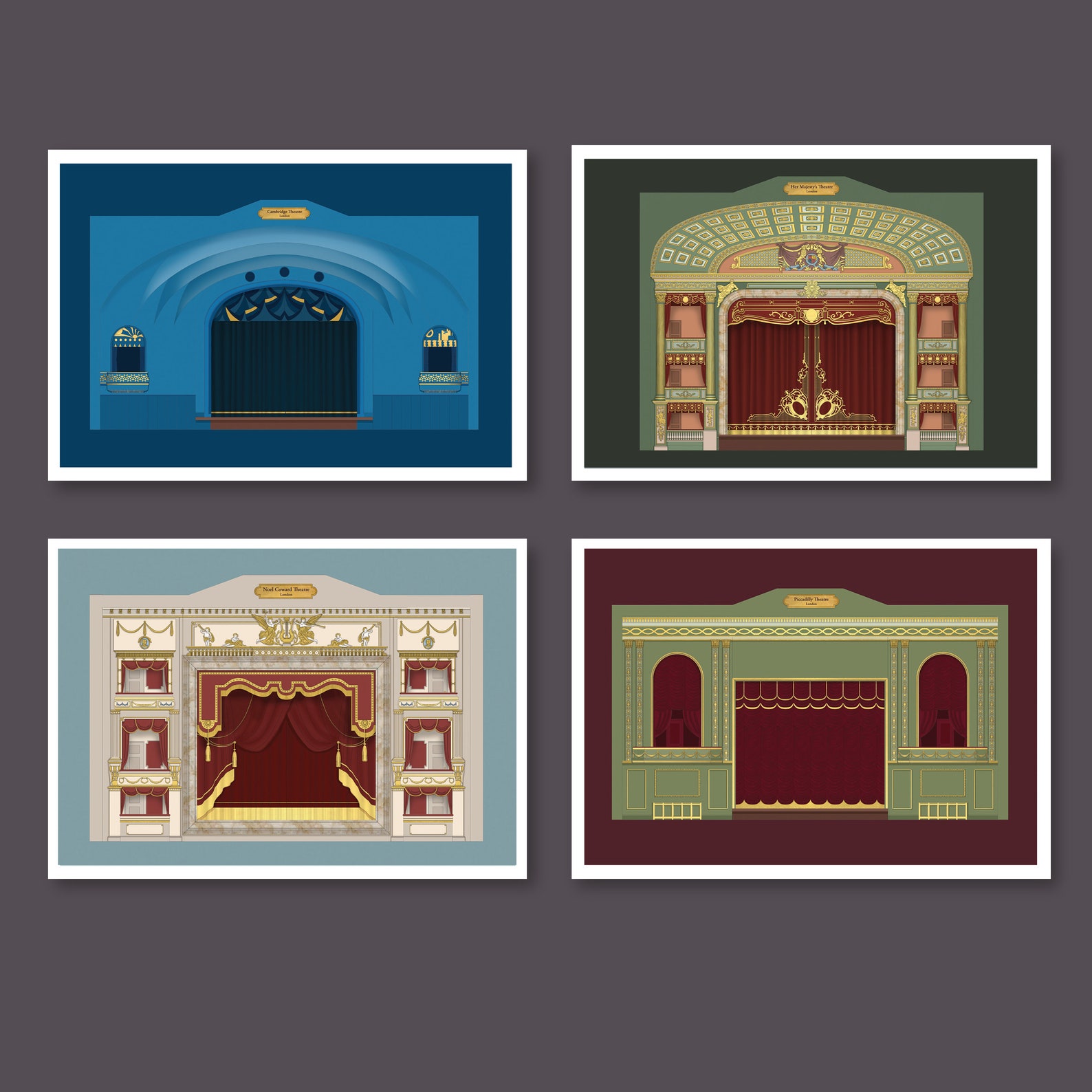 22 London Theatre Postcards - Etsy UK
